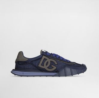 Dolce & Gabbana Sneaker Dg Athletic Aus Nylon - Mann Sneakers Blue 43