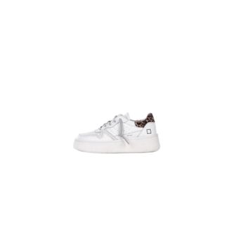 D.A.T.E. D.a.t.e., Homme, Chaussures, Blanc, Taille: 45 EU Baskets en cuir blanc avec logo latéral