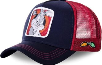 Capslab Tracker Kappe Herren Looney Tunes, Cap Herren, Bugs Bunny, Anti-Reizung, Schwarz, Einheitsgr&ouml;&szlig;e