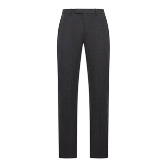 Gucci Woll-Moulin&eacute;-Hose - - Trousers - Herren - Grau - L