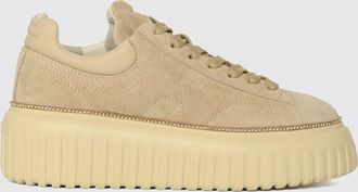 Hogan Plateau-Sneaker H721 aus Leder und Veloursleder mit gepr&auml;gtem H-Logo