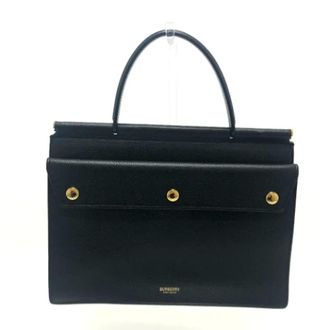Burberry Pre-owned Cuir sacs-main - Femme - Pre-owned - Noir - Taille: ONE Size