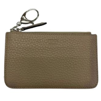 Fendi Porte-monnaie Pre-owned - Femme - Pre-owned - Beige - Taille: ONE Size