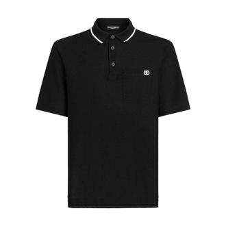 Dolce & Gabbana Schwarze T-Shirts und Polos - - Tops - Herren - Schwarzk - XL