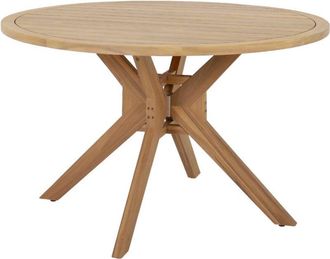 Sweeek Table ronde de jardin bois dacacia 6 places naturel - Avena
