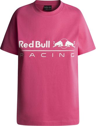 Pepe Jeans London Red Bull Racing X Pepe Jeans Damen-T-Shirt, Standard-Passform, Rosa (tiefes Fuchsia), XL