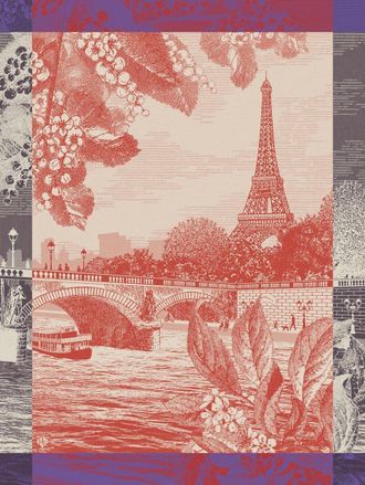 Le Jacquard Fran&ccedil;ais Geschirrtuch Paris sur Seine Pigalle 60x80 cm Baumwolle