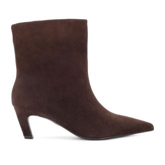 Kazar Bottines en daim &agrave; bout allong&eacute; - Femme - Chaussures - Brun - Taille: 35 EU
