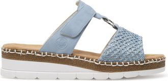 Rieker Pantoletten Rieker V1243-10 Himmelblau