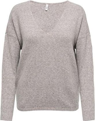 Only Only Onlrica Life L/S KNT Noos Pull &agrave; col en V, Arbre sans Feuille, XL