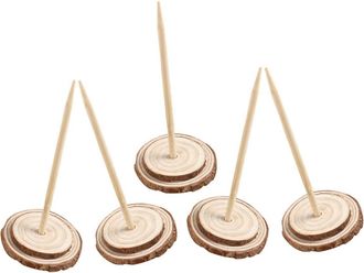 Cabilock 5 Stück Künstliche Baum Ersatzständer Bäume Weihnachtsbaumständer Sockel Dekorationen - Schwerer Rock Weihnachten Kleine Mattierte Form Künstlicher We