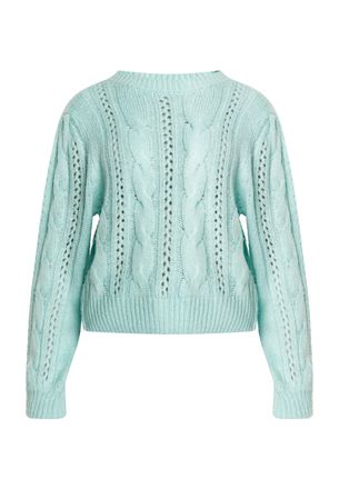 Mymo Strickpullover Damen Aqua