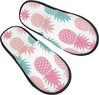 Generic Pantoufles Moelleuses Impression DAnanas En Couleur Chaussures Maison Respirantes Chaussons Pour Ext&eacute;rieur Unisex Femme L