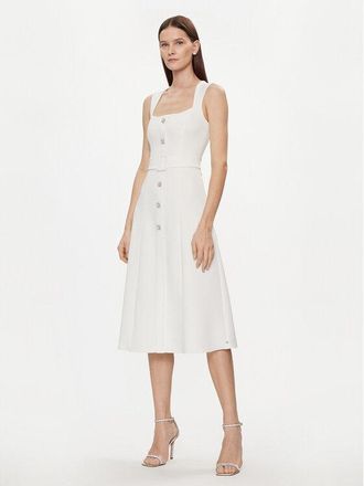 Nissa Coctailkleid RC14788 Weiß Slim Fit