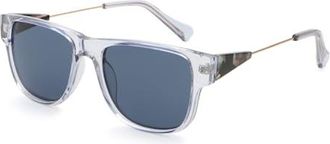 Generic Lunettes De Soleil Tendance &Agrave; Monture Large For Hommes, Femmes, Vacances En Plein Air, Photographie, Soir&eacute;es(Blue)