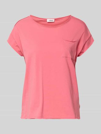 s.Oliver Red Label Regular Fit T-Shirt aus reiner Baumwolle