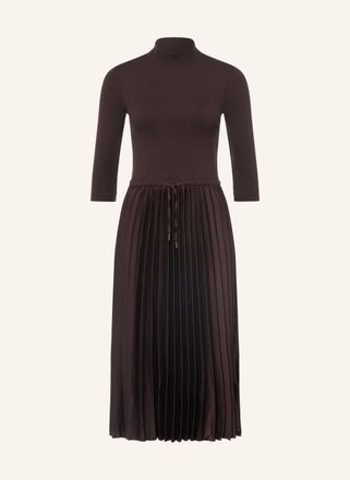 Tommy Hilfiger Kleid Im Materialmix Mit 3/4-Arm braun