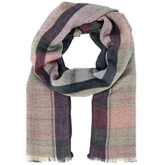 Lindenmann mens scarf grey-purple mens scarf thin 56% polyacrylic / 44% viscose