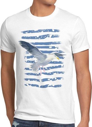 style3 T-Shirt Möwe ozean meer strand insel ostsee nordsee sylt