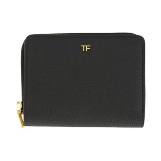 Tom Ford Mini-Portemonnaie aus Narbenleder - - Accessories - Damen - Schwarzk - ONE SIZE