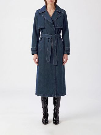Liu Jo Trench long en jean avec ceinture &agrave; nouer &agrave; la taille