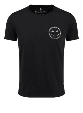 Key Largo Herren Think Round T-Shirt, Black (1100), XL EU