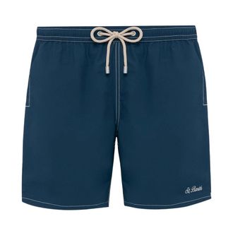 MC2 Saint Barth Homme, Maillots de bain, Bleu, Taille: XL Maillot de bain en nylon avec logo