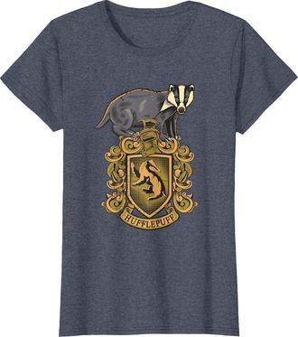 Harry Potter Hufflepuff Sketch Crest T-Shirt