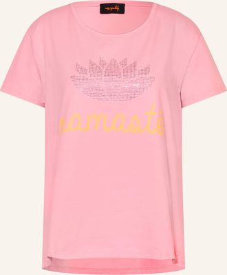 Miss Goodlife Miss Goodlife T-Shirt Namaste Mit Schmucksteinen rosa