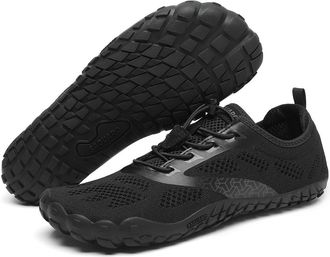 Saguaro Barfußschuhe Herren Damen Barfussschuhe Ultraleicht Bequem Barefoot Shoes rutschfest Atmungsaktiv mit Breiter Zehenbox für Training Fitness, Kohle Sch