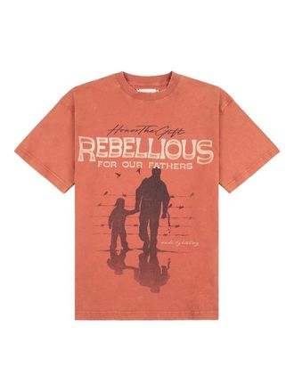 Honor The Gift Rebellious For Our Fathers T-Shirt - Orange