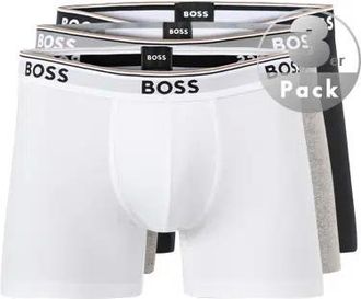 HUGO BOSS Herren Trunks grau Baumwolle unifarben