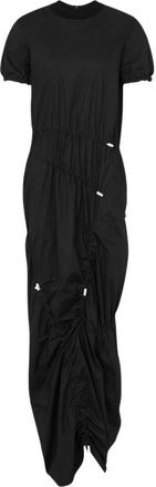 Moschino Femme, Robes, Noir, Taille: 40 FR Robe en popeline de coton stretch