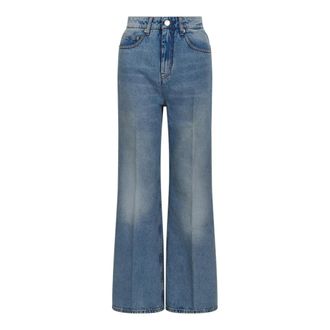 Ami Ftr943 Jambes &Eacute;vas&eacute;es - Femme - Jeans - Bleu - Taille: W28