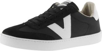 Victoria Basket Basse Unisexe Berlin Ciclista Nylon & Pièces en Contraste & Croûte De Cuir Assorties 1126193 pour Adulte Negro 43