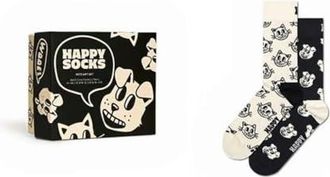 Happy Socks Lot de 2 paires de chaussettes pour animaux de compagnie 36-40, multicolore, 36-40