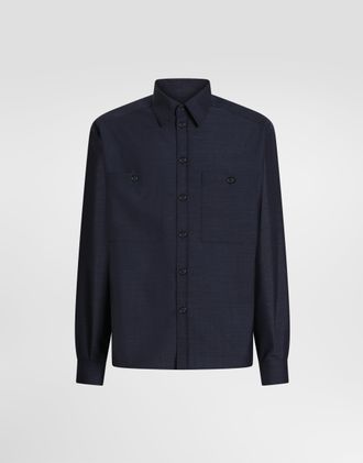 Dolce & Gabbana Hemd Aus Wolle - Mann Hemden 37