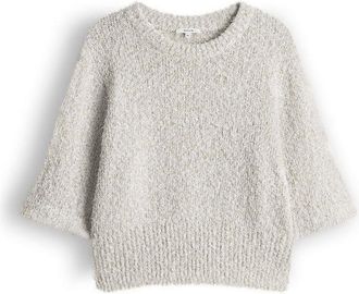 OPUS Strickpullover Pamos Halbarm mit Rundhalsausschnitt