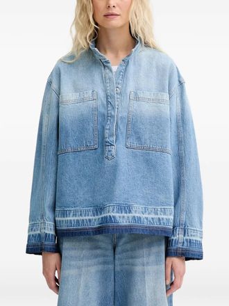 Munthe Luxa denim top - Blau