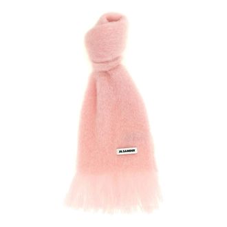 Jil Sander Femme, Accessoires, Rose, Taille: ONE Size &Eacute;charpe en Mohair et Laine