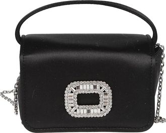 Roger Vivier Femme, Sacs, Noir, Taille: ONE Size Pilgrim Mini Bag