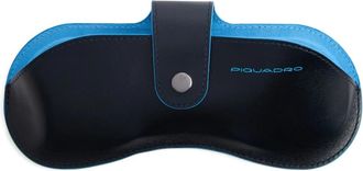 Piquadro Lederetui f&uuml;r Brillen mit Tracker und MagSafe - - Accessories - unisex - Blau - ONE SIZE