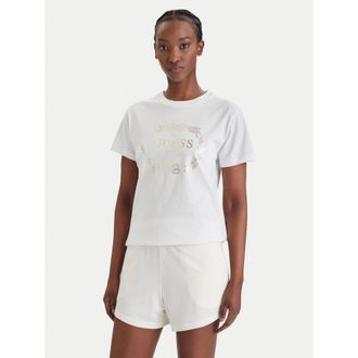 Guess T-Shirt E6GI00 I3Z14 Wei&szlig; Regular Fit