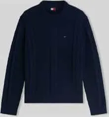 Tommy Jeans Regular Fit Pullover aus reiner Baumwolle mit Logo-Stitching