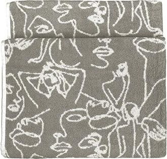 furn. Möbel. Everybody Abstraktes Jacquard-Baumwoll-Badetuch