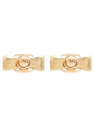 Ferragamo Vara Bow Earrings - Gold
