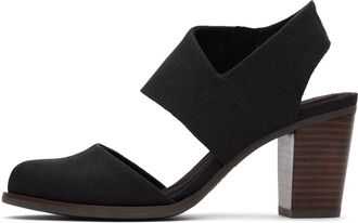 Toms Damen-Sandalen Majorca mit geschlossener Spitze, Kolorit Black Heavy Canvas, Größe: 35.5 EU