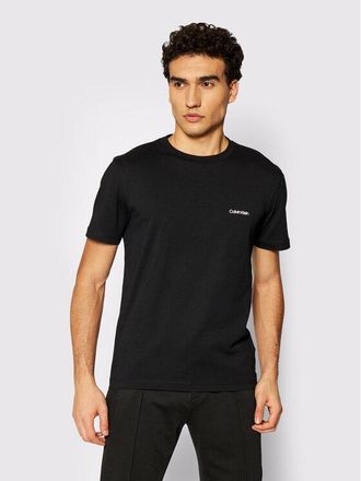 Calvin Klein T-Shirt Chest Logo K10K104062 Schwarz Regular Fit