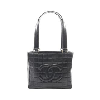 Chanel Pre-owned Choco Bar Lambskin Tote Bag - - Pre-owned - Damen - Schwarzk - ONE SIZE