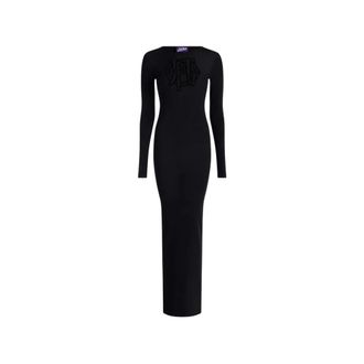 Jean Paul Gaultier JPG Logo Bodycon Kleid - - Dresses - Damen - Schwarzk - S